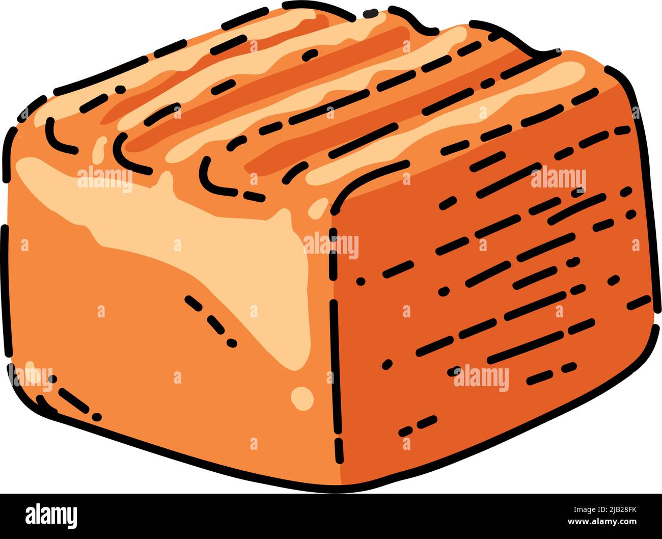 caramel cube sketch hand drawn vector Stock Vector Image & Art - Alamy