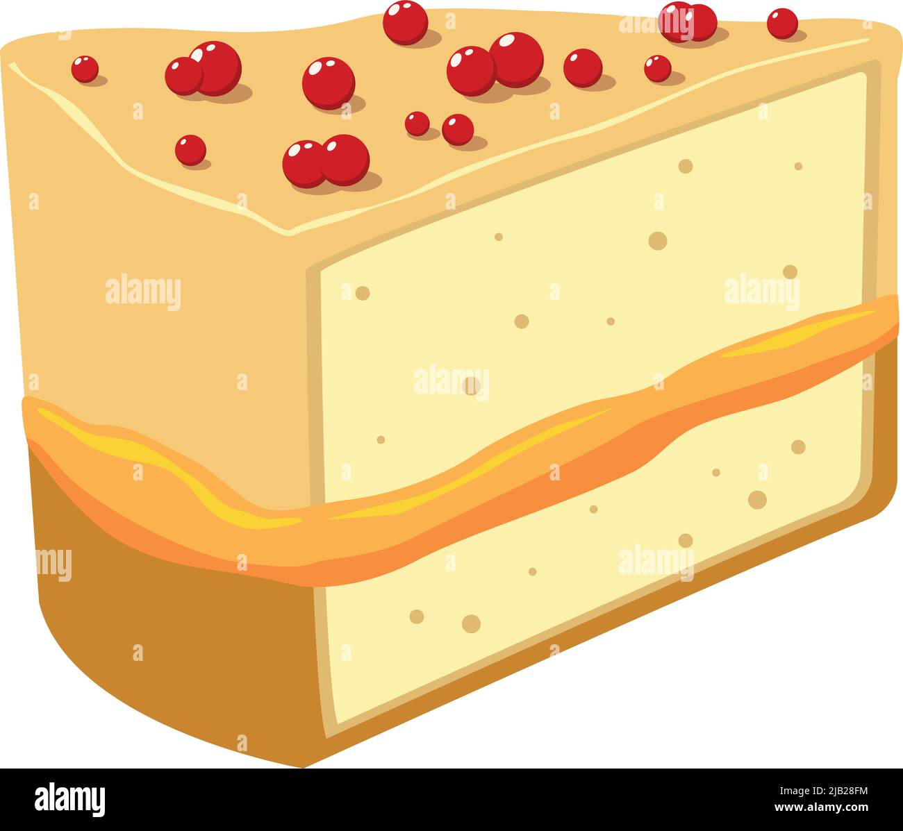Chocolate pie slice cartoon Cut Out Stock Images & Pictures - Alamy