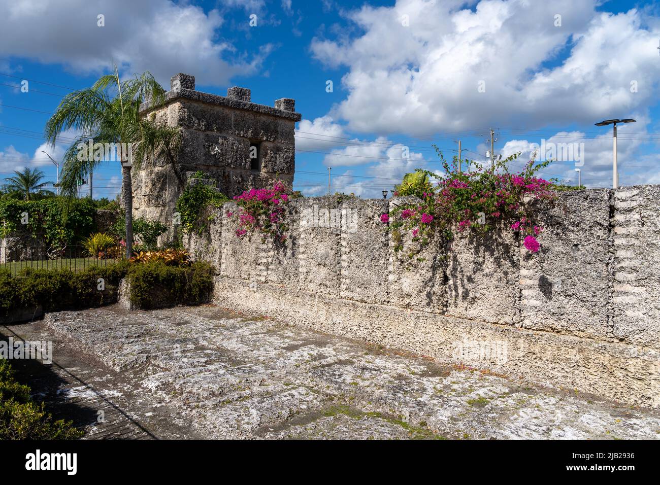 Homestead, FL, USA - January 1, 2022: Coral Castle Museum is shown in ...