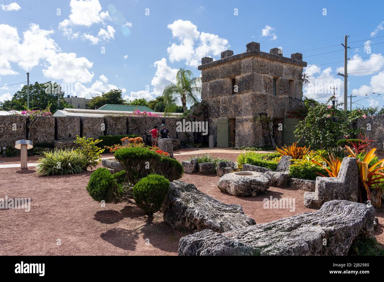 Homestead, FL, USA - January 1, 2022: Coral Castle Museum is shown in ...