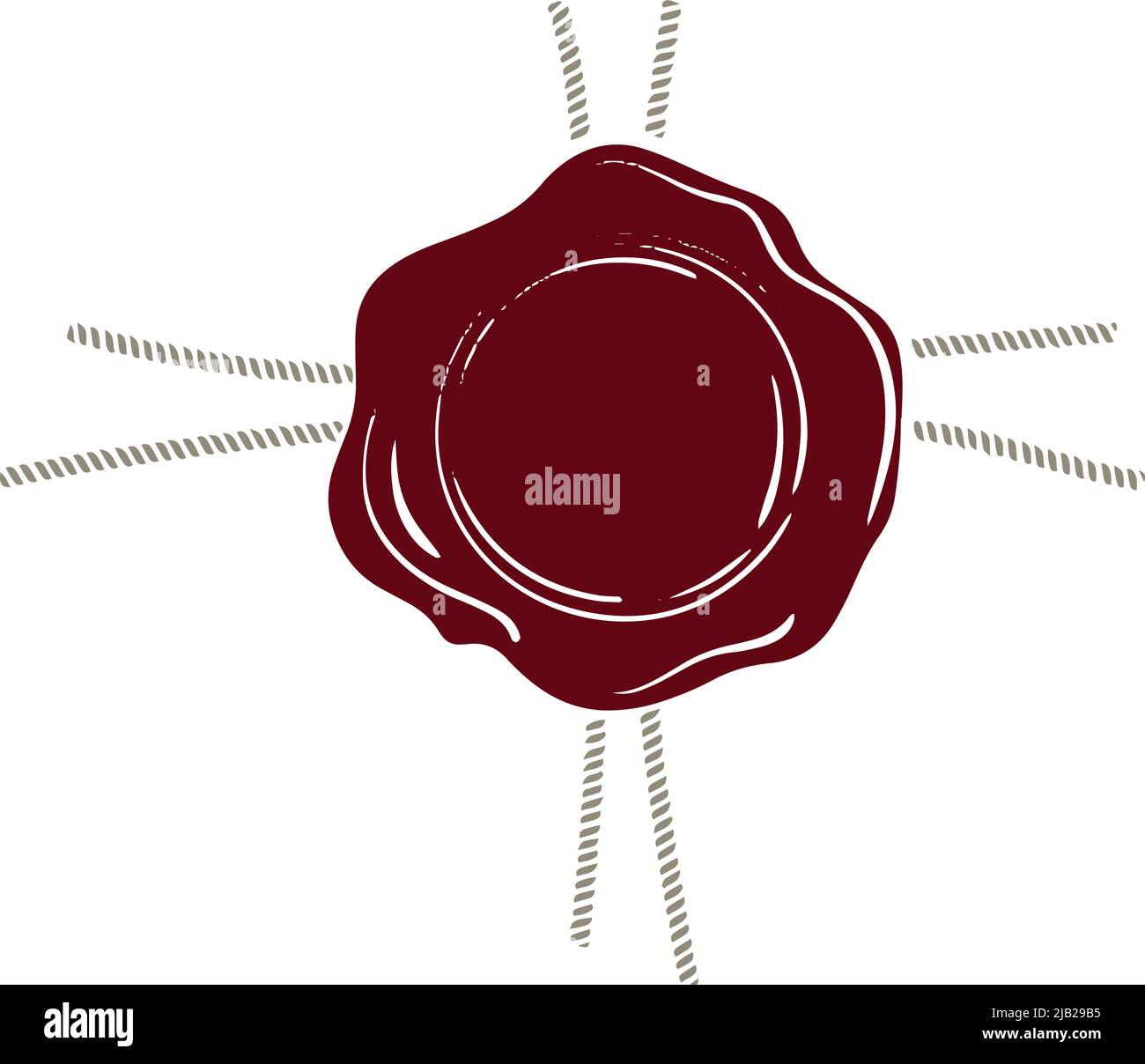 Decorative round red stamp. Vintage seal icon Stock Vector Image & Art ...