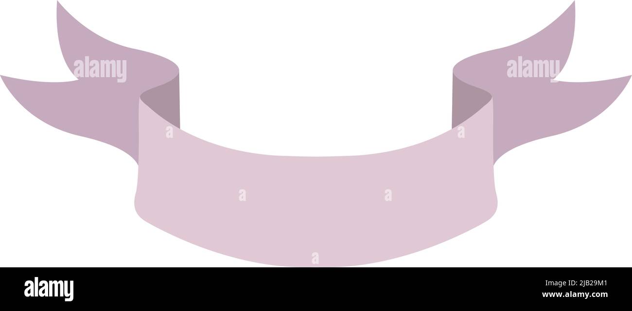 Curved ribbon. Blank decorative element. Banner template Stock Vector ...