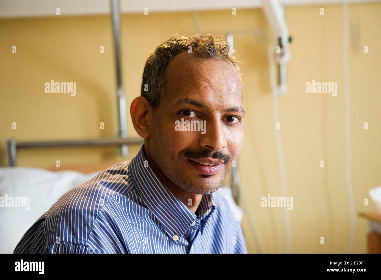 Andemariam Teklesenbet Beyene (right) had surgery on June 9, 2011 at ...