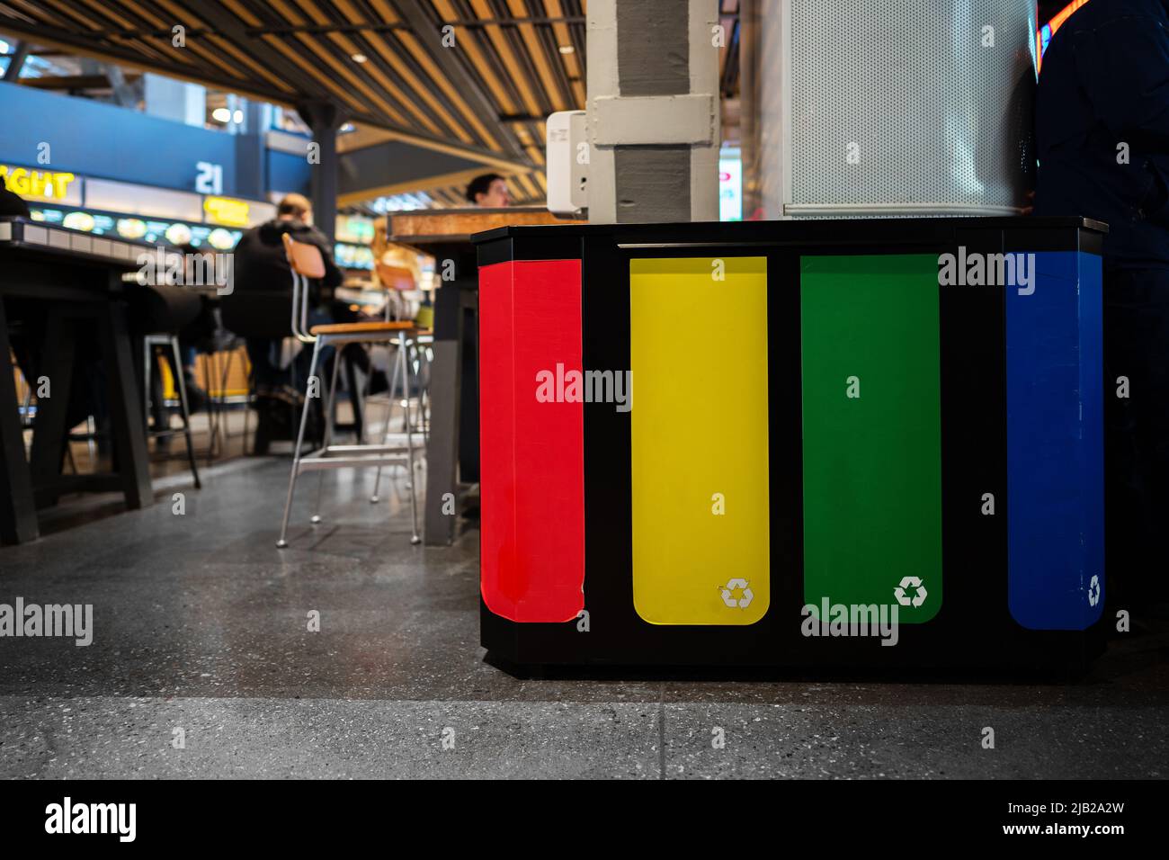 Recycle bin communal trash hi-res stock photography and images - Alamy