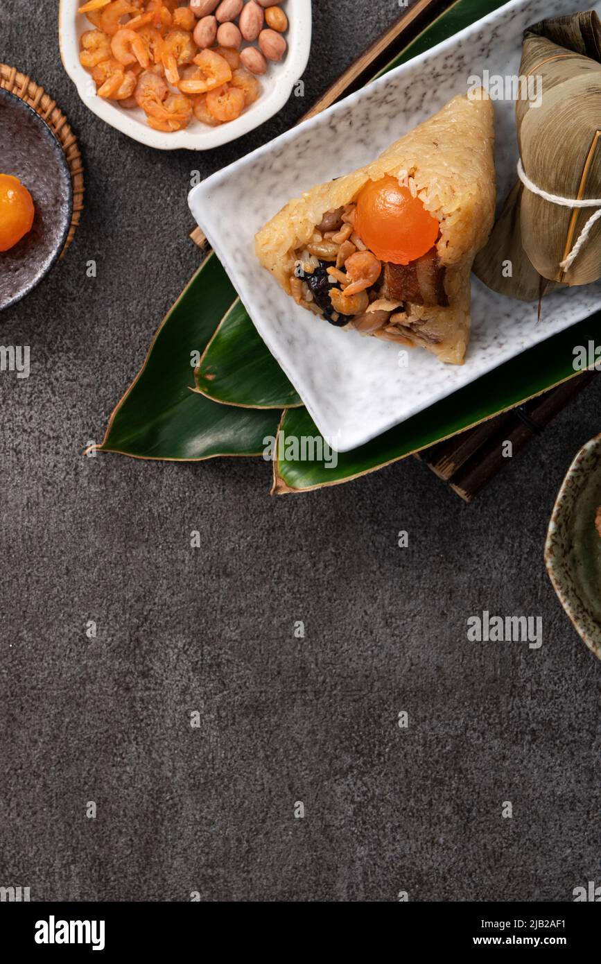 Zongzi, rice dumpling for Chinese traditional Dragon Boat Festival ...