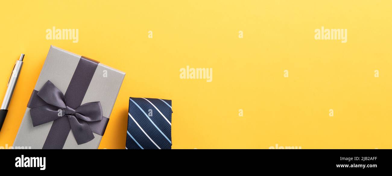 Father's day gift background design concept with gift box idea and ...
