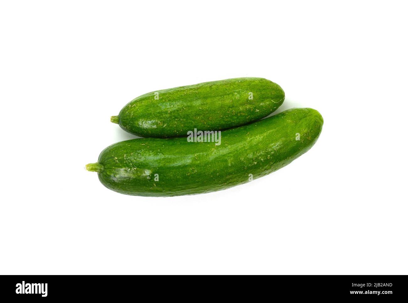 Fresh green cucumber isolated on white Stock Photo - Alamy