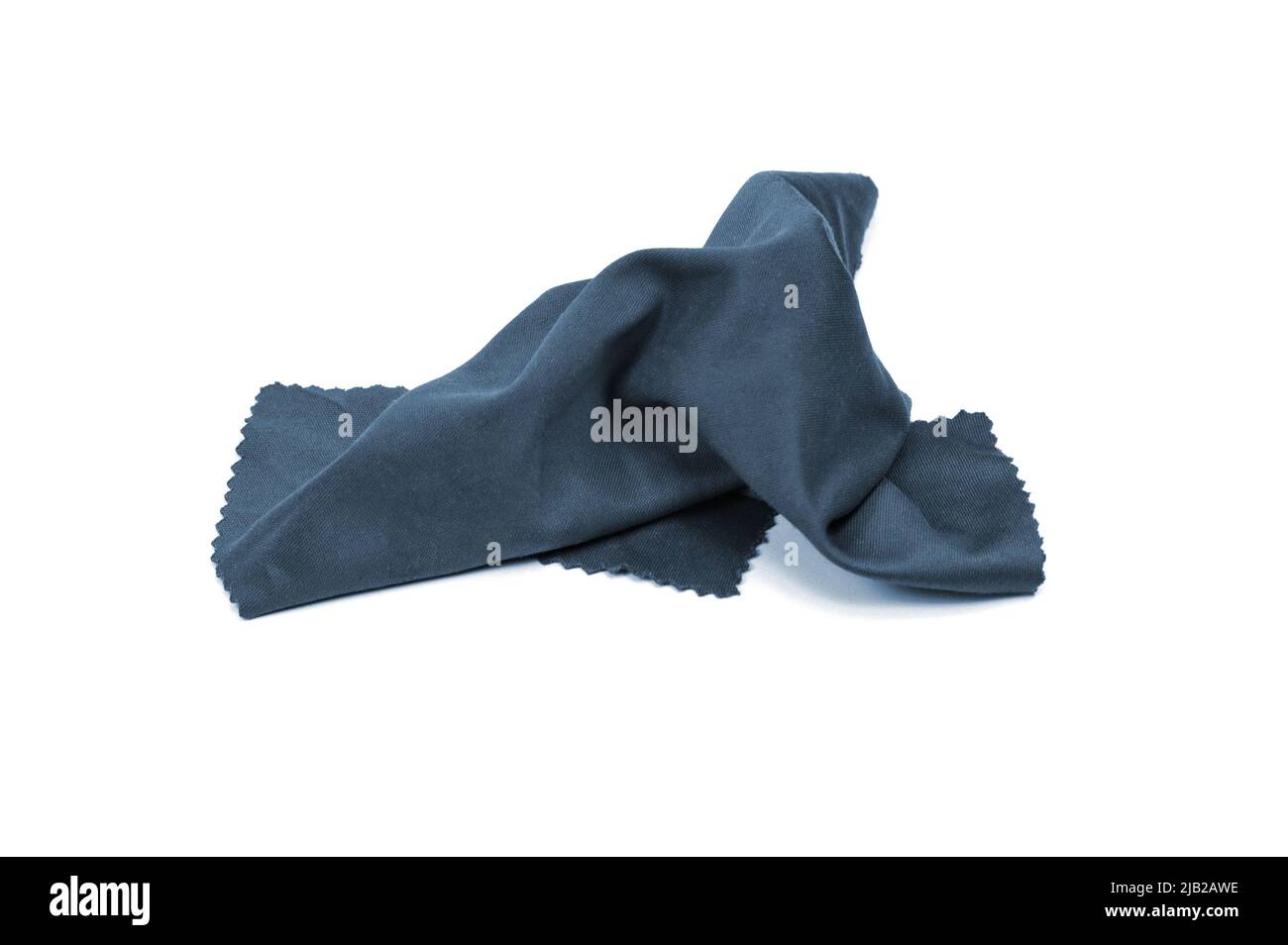 Blue glass cleaning cloth, napkin isolated on white background Stock ...