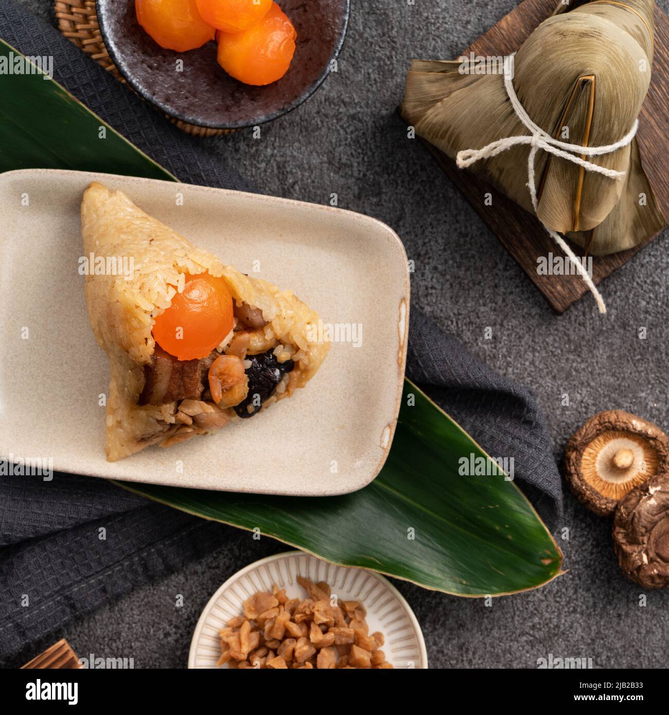 Zongzi, rice dumpling for Chinese traditional Dragon Boat Festival ...
