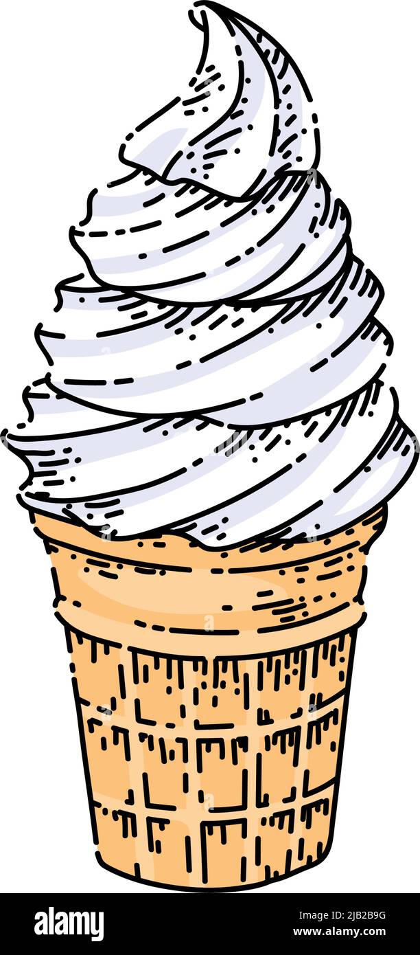 Mango sorbet ice cream Stock Vector Images - Alamy