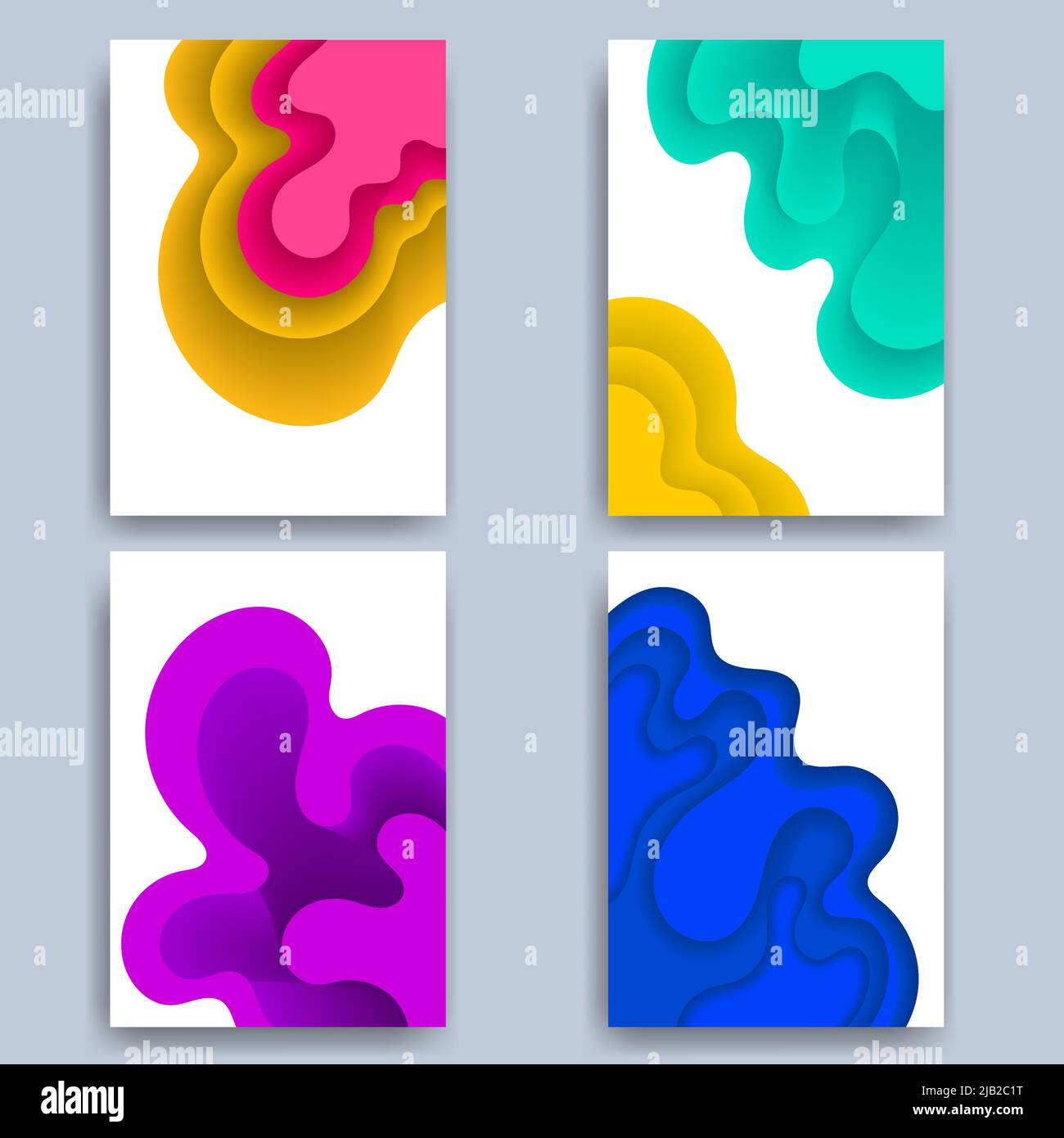 brochure wallpaper wave template Stock Vector Image & Art - Alamy