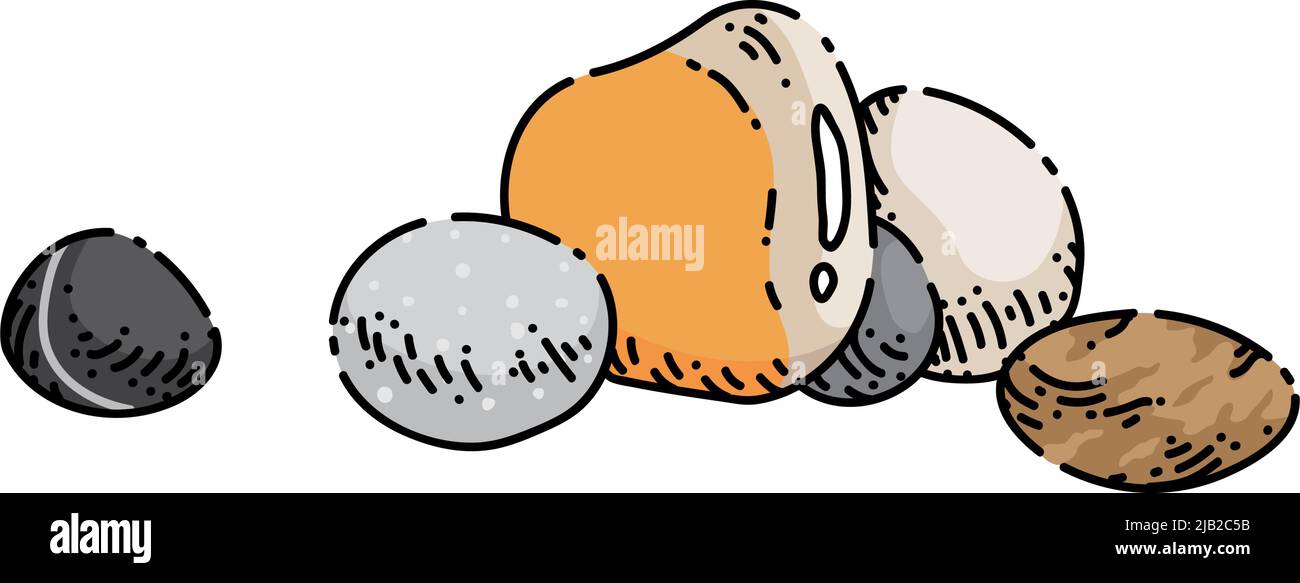 pebble sketch hand drawn vector Stock Vector Image & Art - Alamy