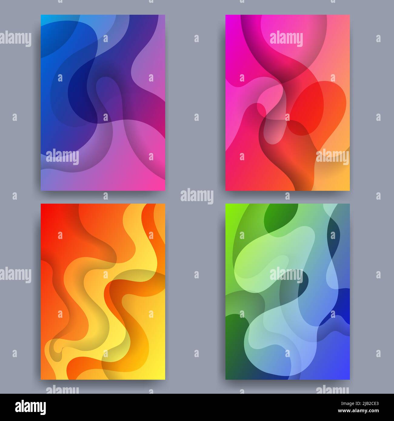 fluid color gradation brochure template Stock Vector Image & Art - Alamy