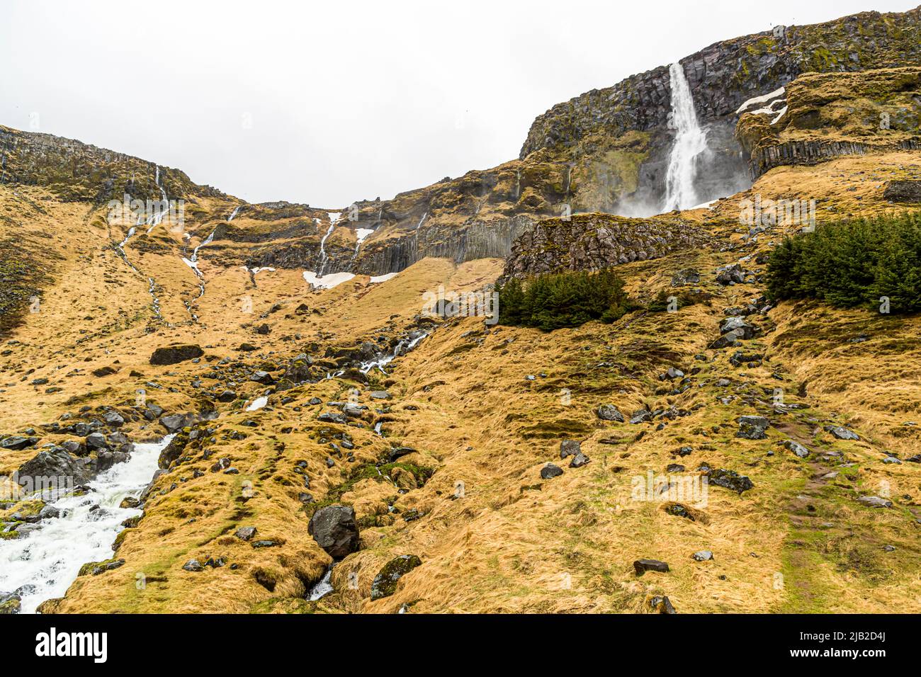 The Bjarnarfoss waterfall in Iceland Stock Photo - Alamy