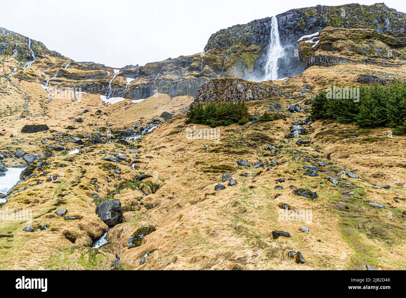 The Bjarnarfoss waterfall in Iceland Stock Photo - Alamy