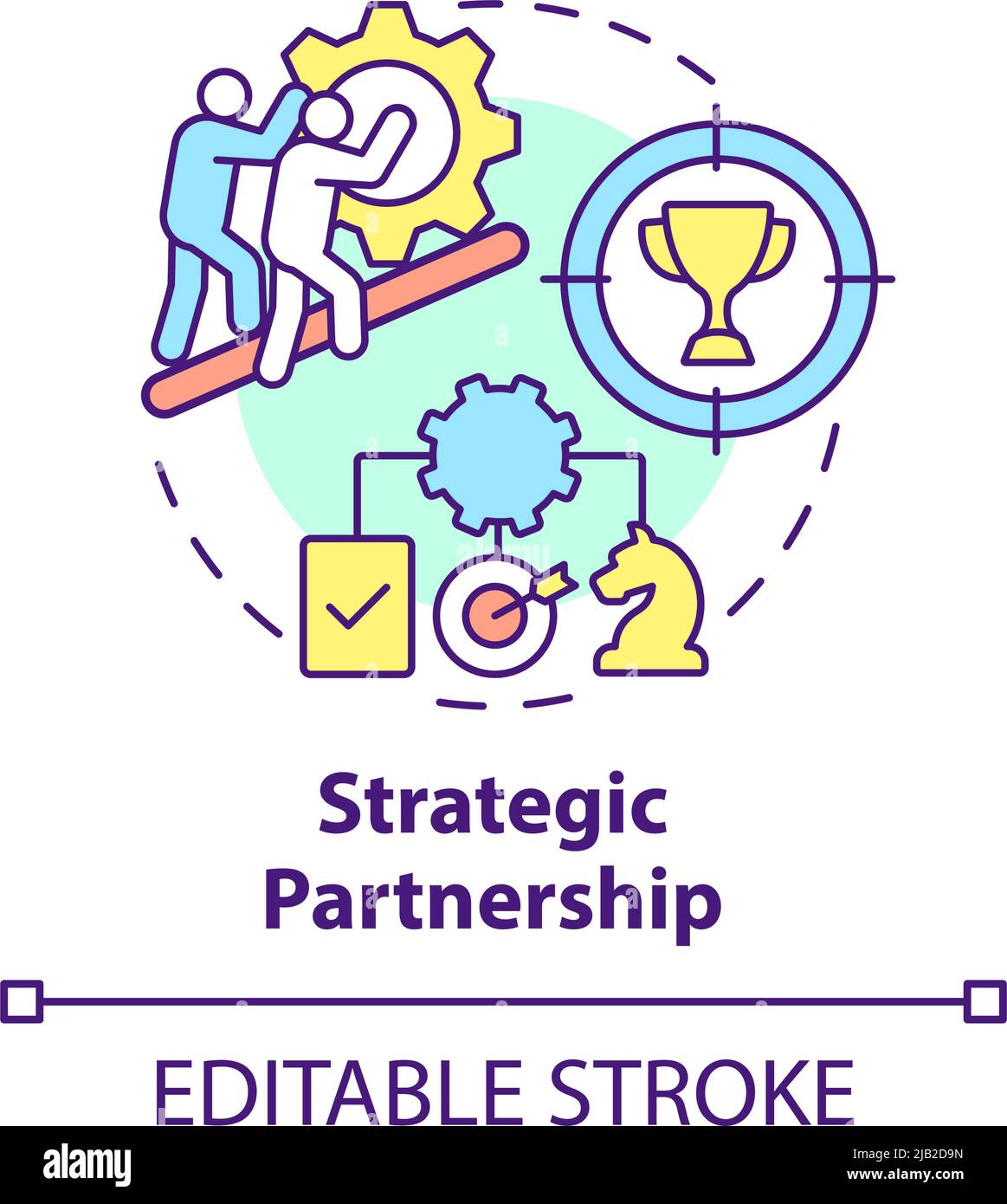Strategic relationship Stock Vector Images - Alamy