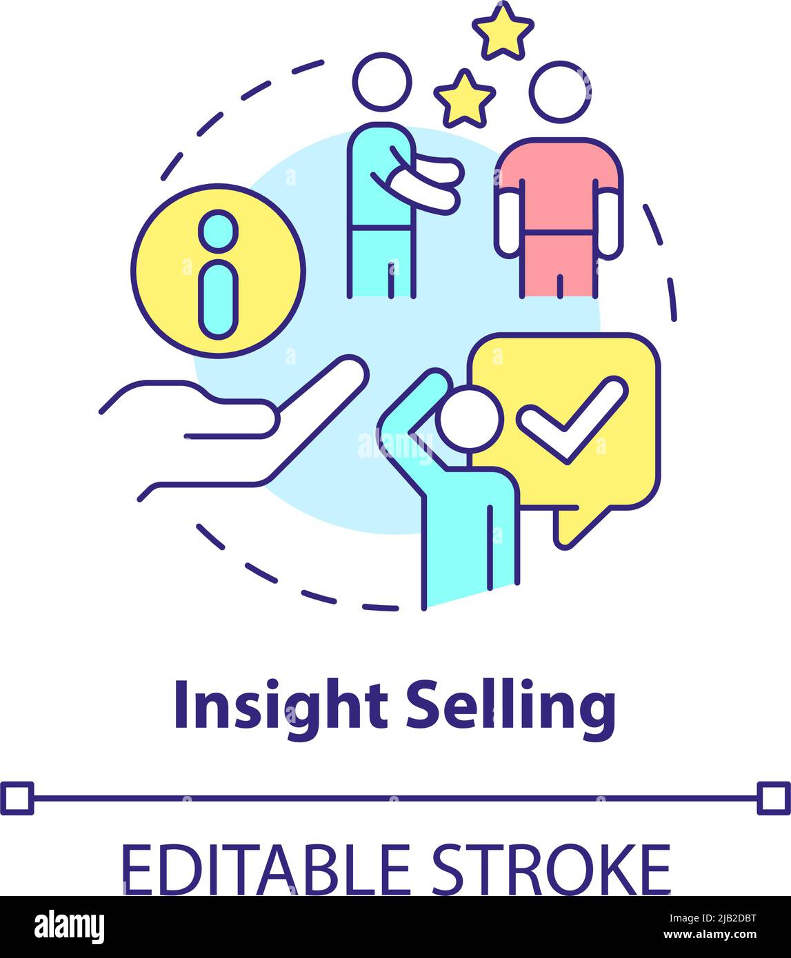 Insight selling concept icon Stock Vector Image & Art - Alamy