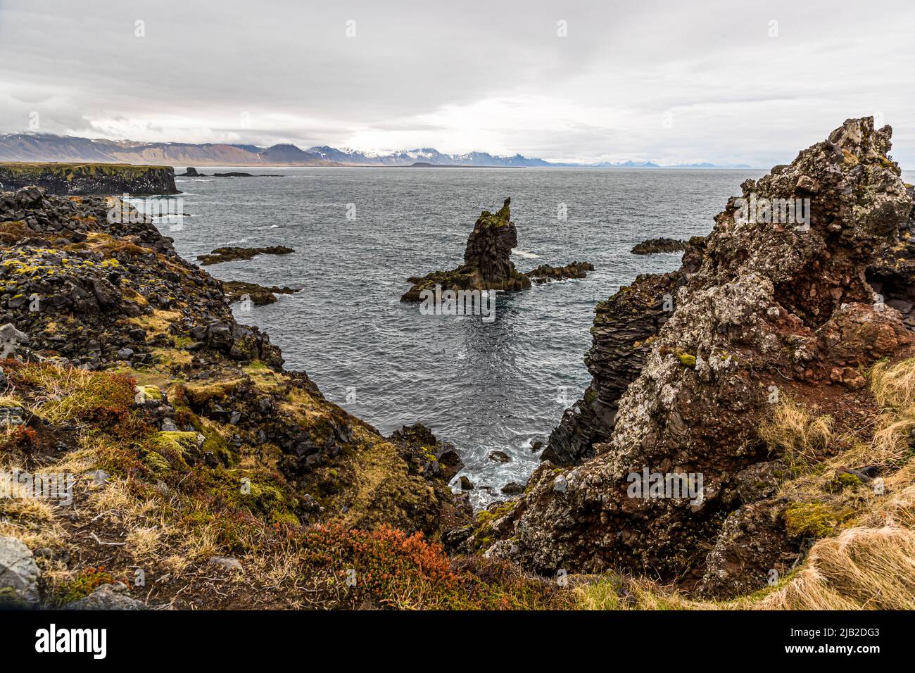 On the Icelandic coast between Arnarstapi and Hellnar Stock Photo - Alamy