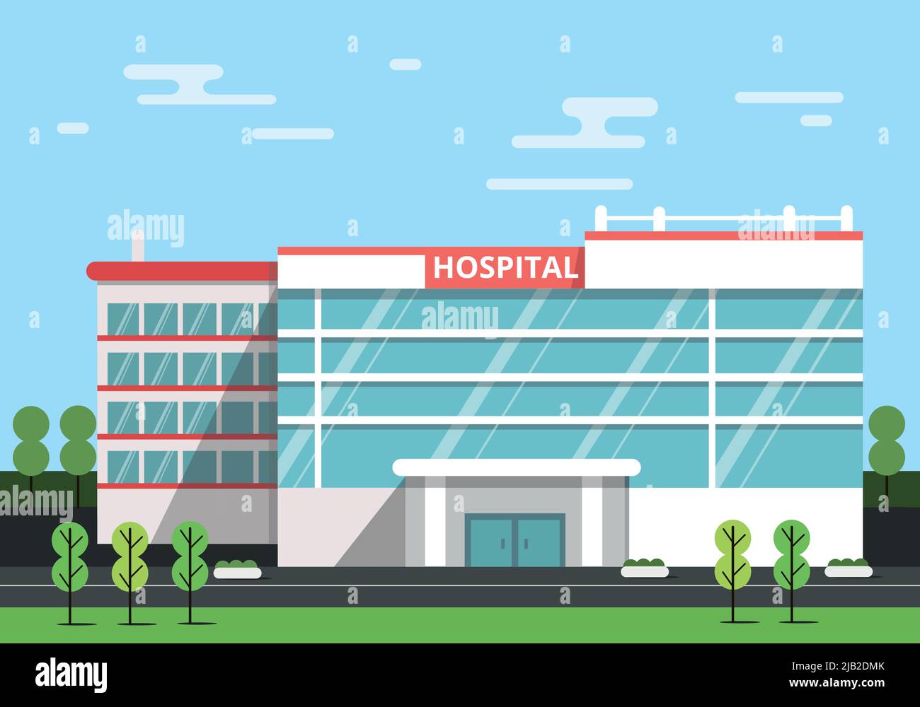 Hospital architecture street hi-res stock photography and images - Alamy