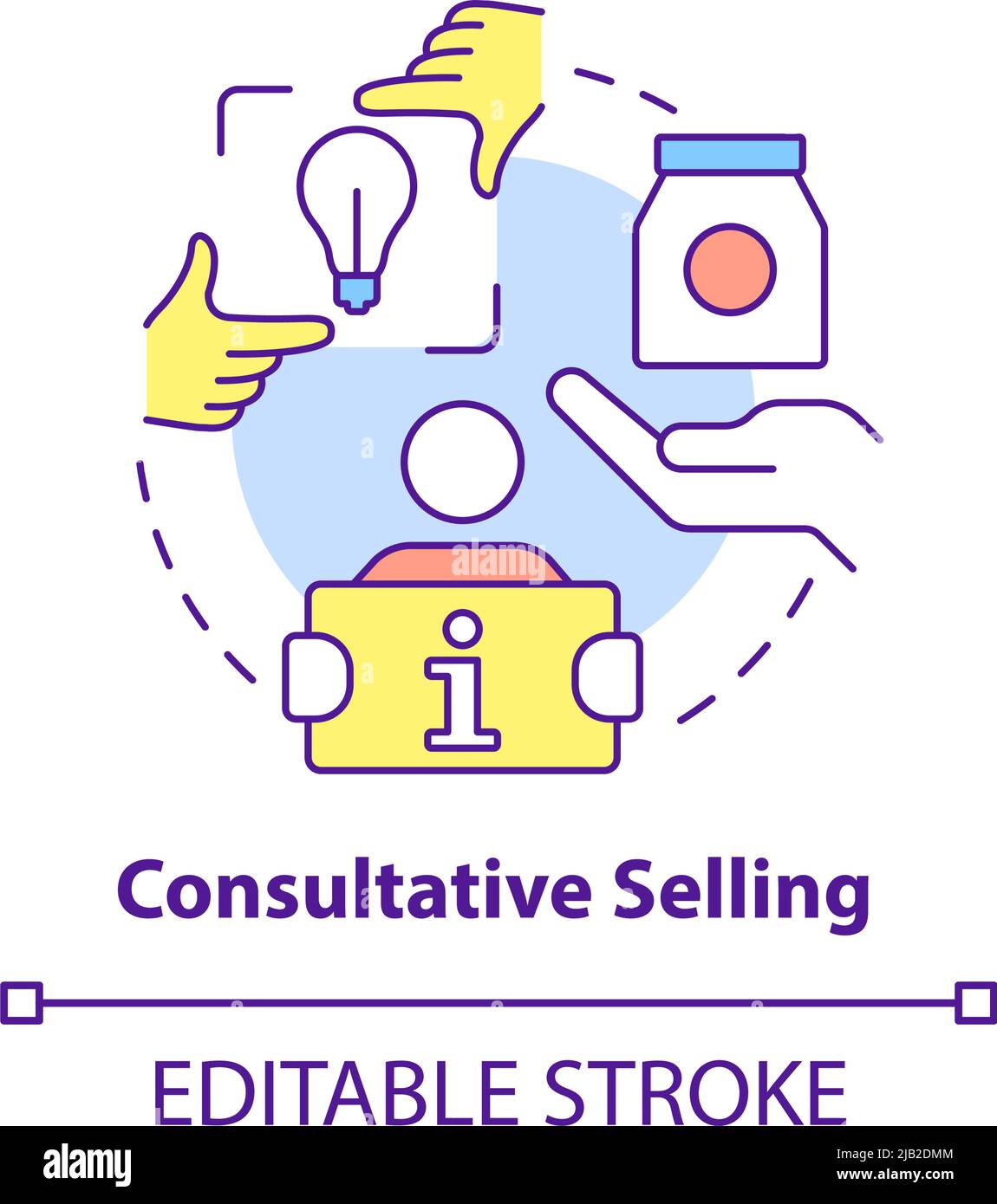 Consultative selling concept icon Stock Vector Image & Art - Alamy