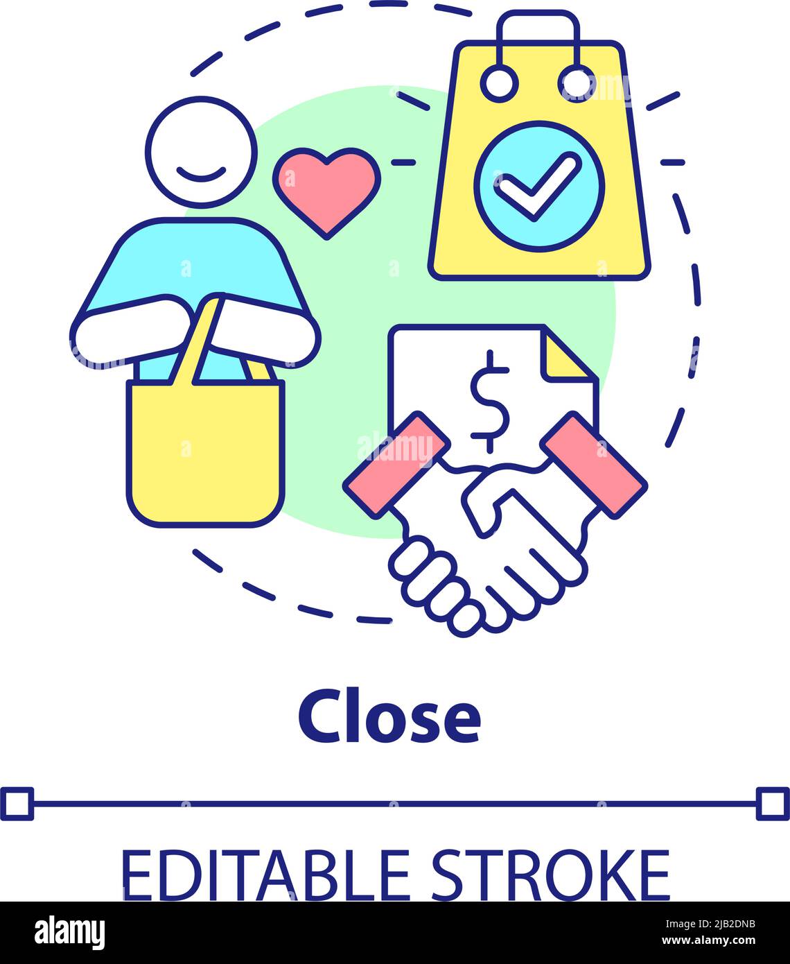 Close concept icon Stock Vector Image & Art - Alamy