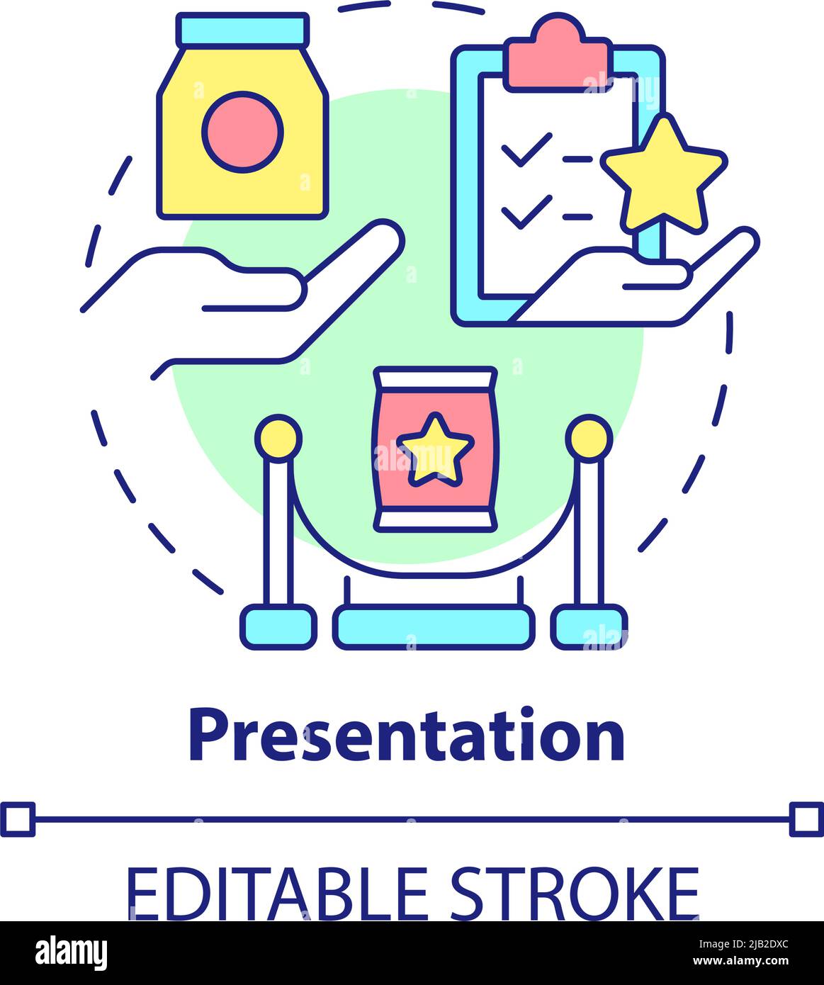 Presentation concept icon Stock Vector Image & Art - Alamy