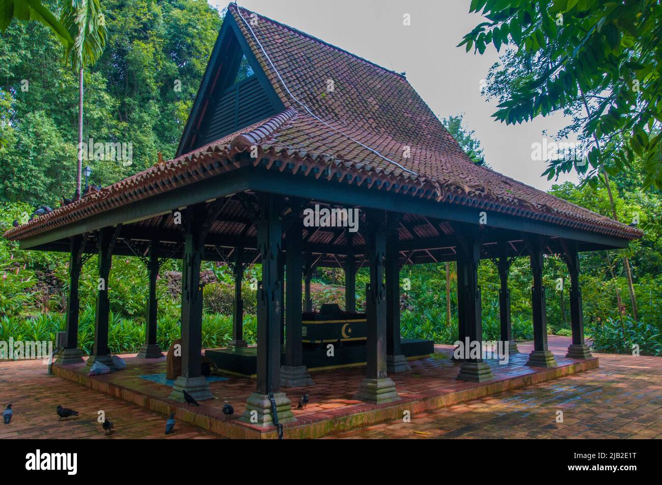 Malay keramat or shrine, the likely site of the palace of a 14th ...