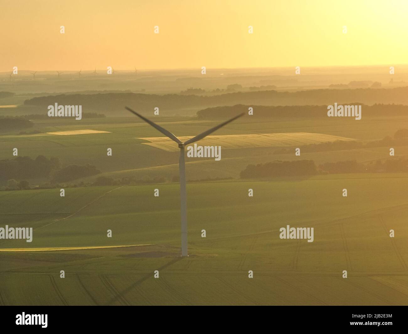 Aerial view traditional dutch windmill hi-res stock photography and ...