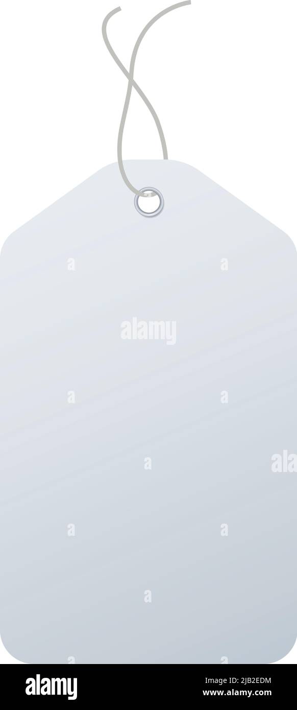 Price tag mockup. Blank white store label Stock Vector Image & Art - Alamy