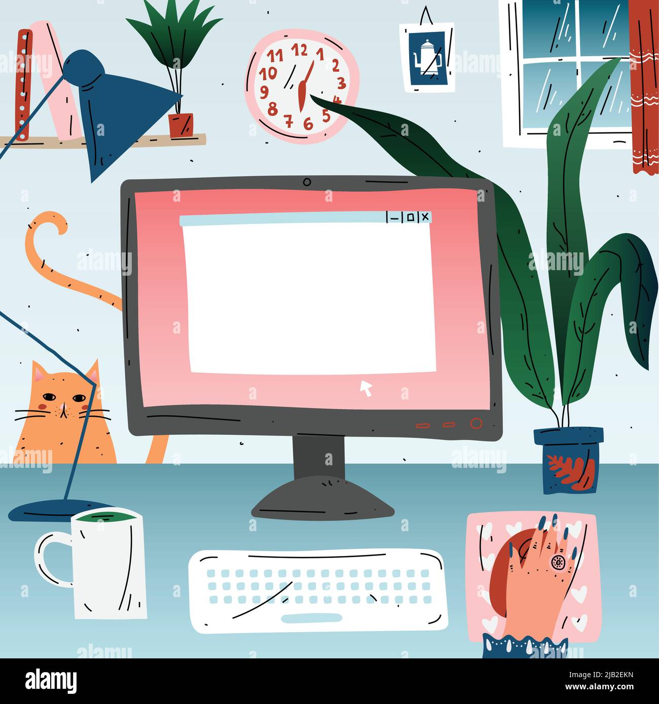 Workspace e learning Stock Vector Images - Alamy