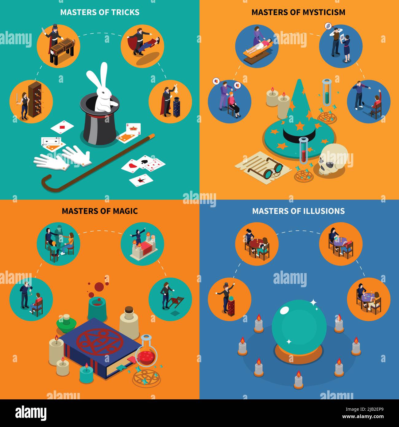 Masters of magic Stock Vector Images - Alamy