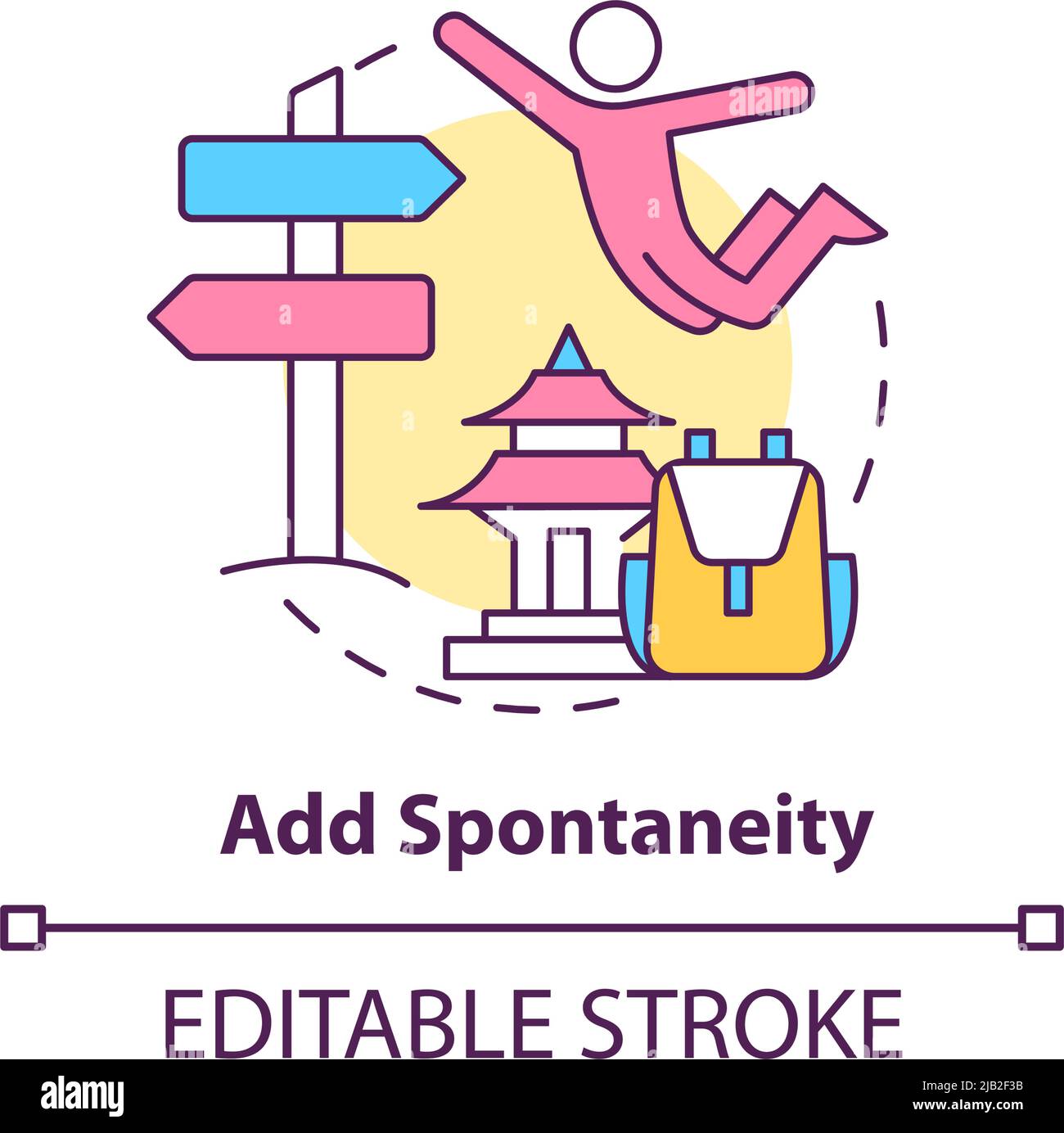 Add spontaneity concept icon Stock Vector Image & Art - Alamy