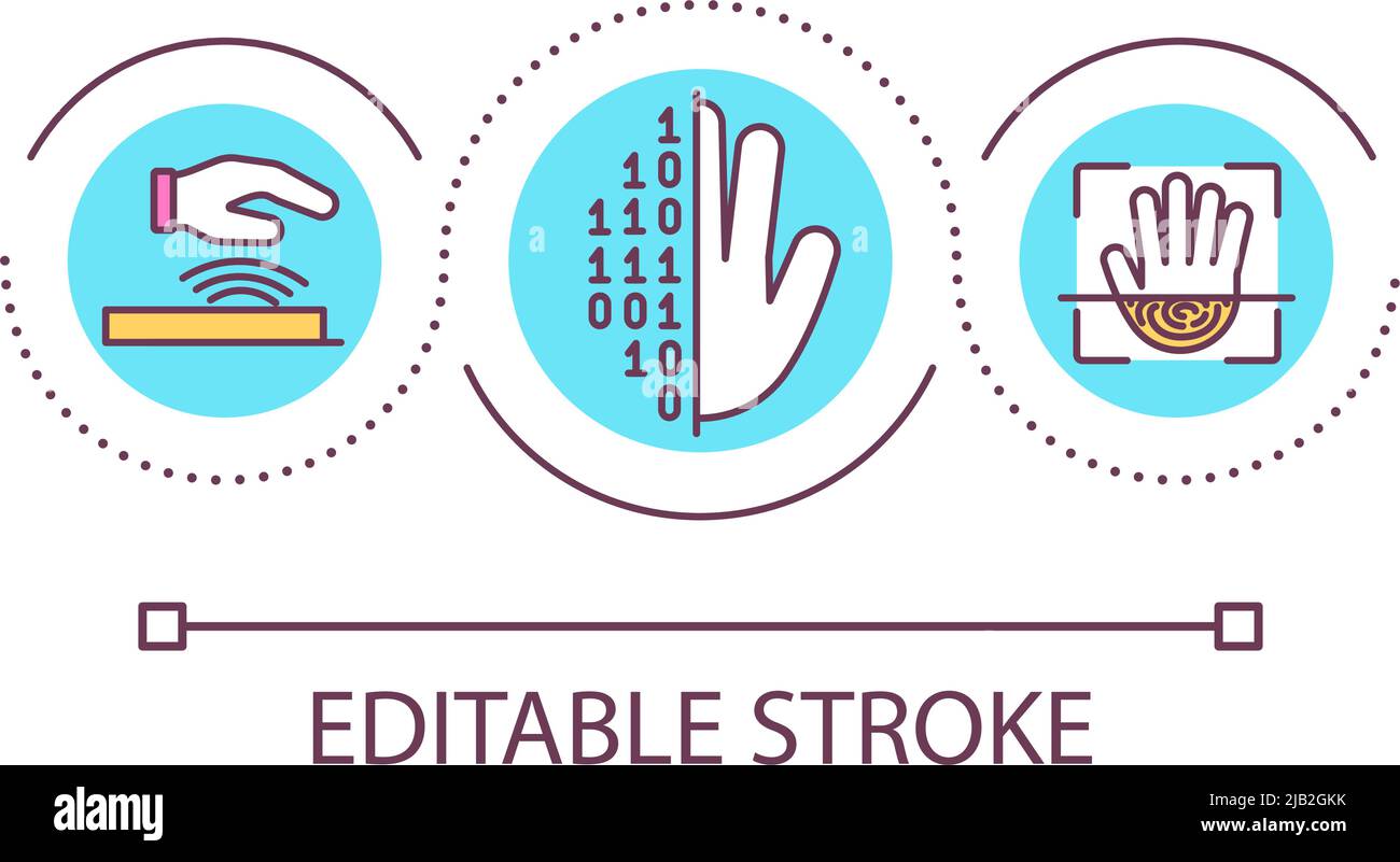 Palm vein scan loop concept icon Stock Vector Image & Art - Alamy Palm vein scan loop concept icon Stock Vector Image & Art - Alamy