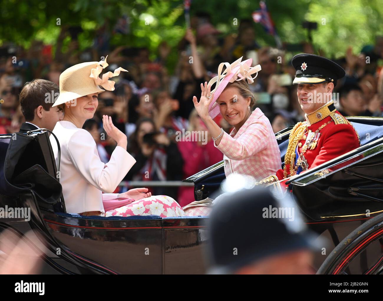June 2nd, 2022. London, UK. The Earl of Wessex, Countess of Wessex and ...