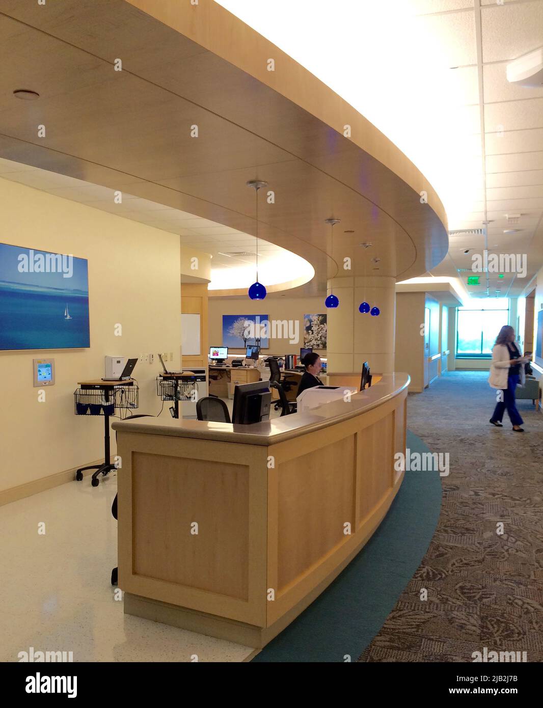 New hospital nurses station at orthopedic wing at Advent Health in ...