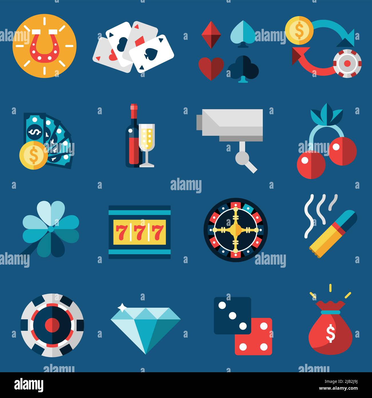 Vegas icons hi-res stock photography and images - Alamy