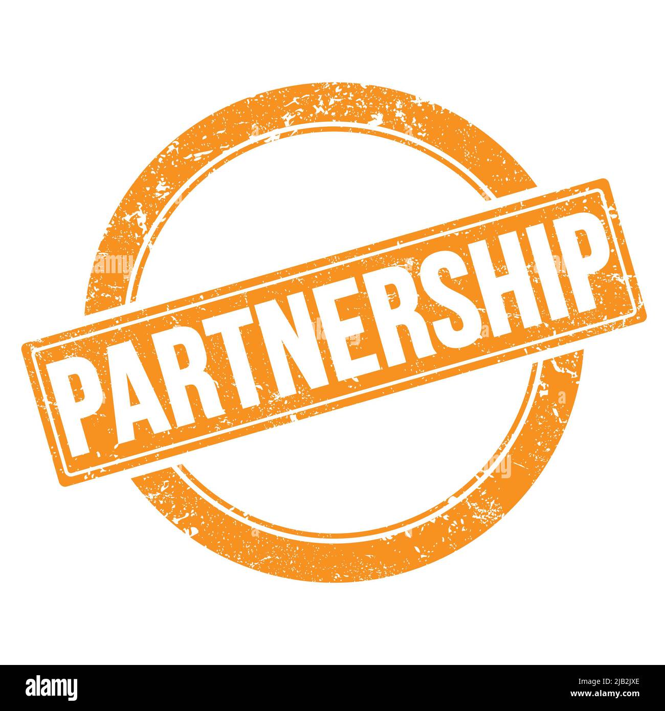 Partnership text on orange Cut Out Stock Images & Pictures - Alamy