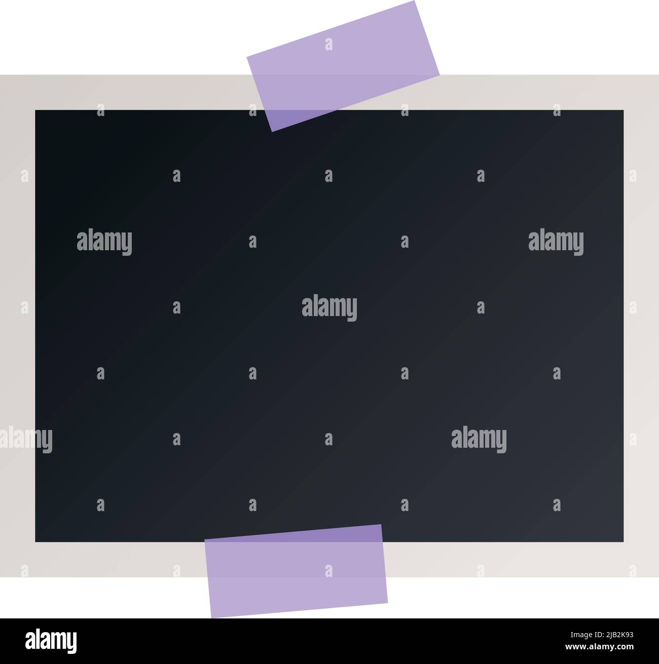 Photo card template. Scrapbook album blank mockup Stock Vector Image ...