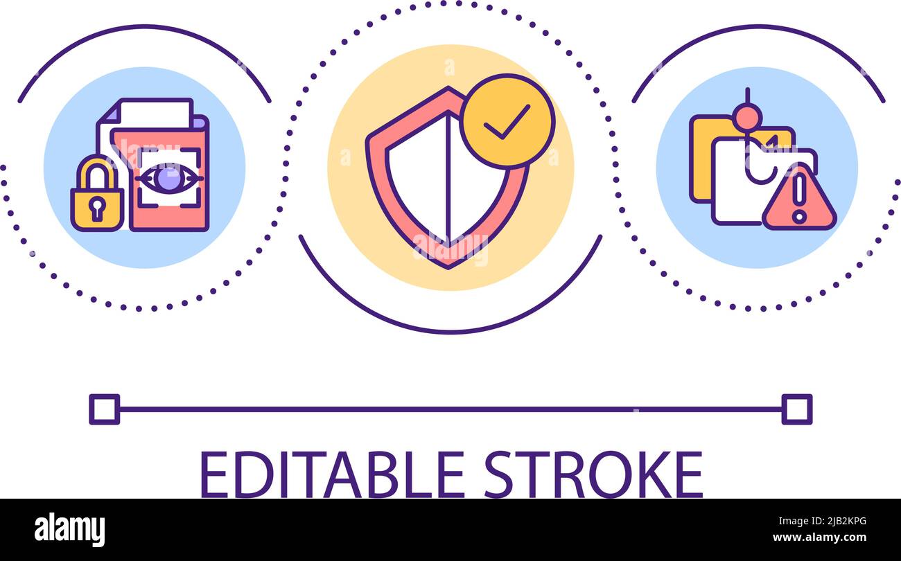 Protecting information concept Stock Vector Images - Alamy