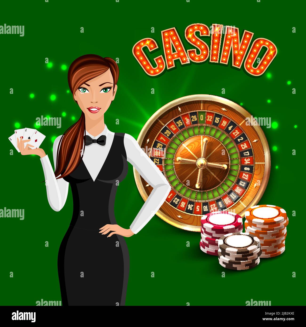 Girl play games Stock Vector Images - Alamy