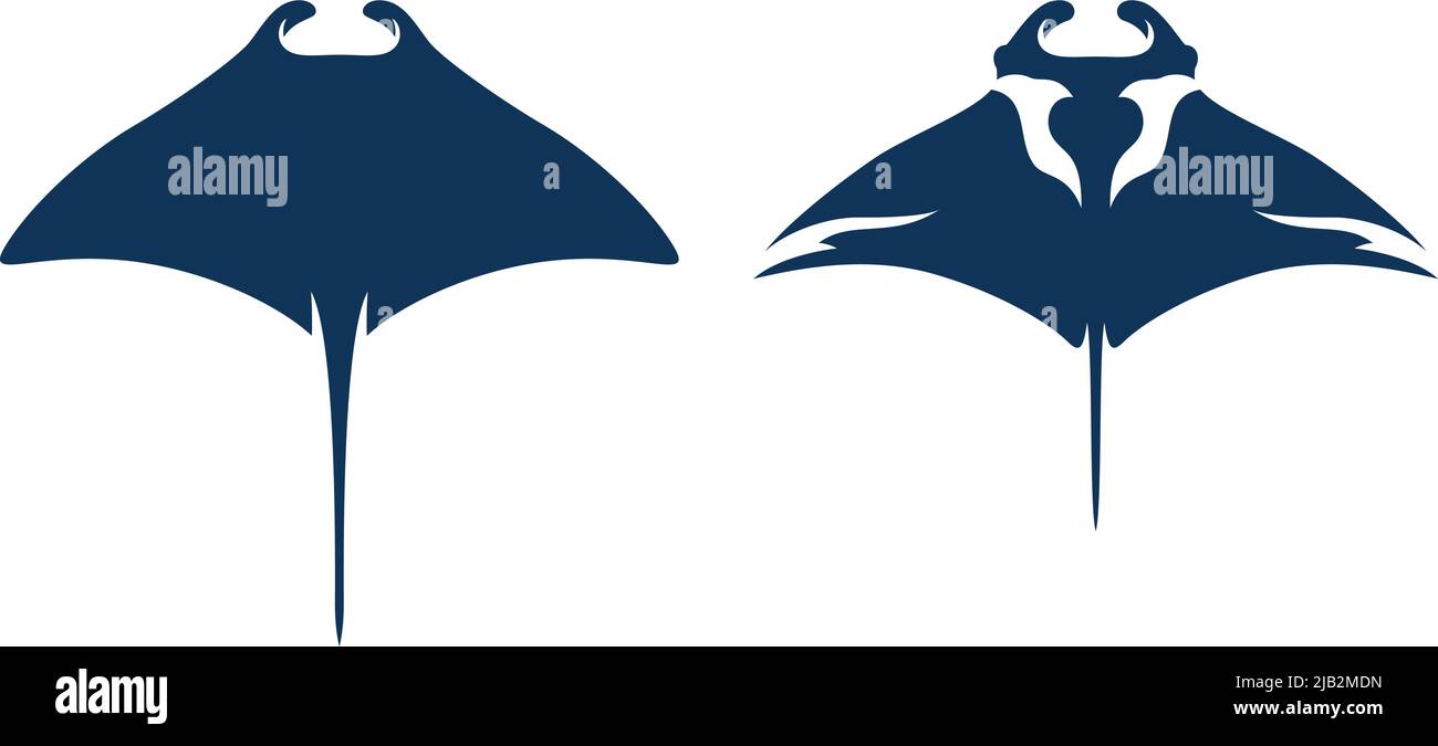 Top View of Giant Manta Ray Stock Vector Image & Art - Alamy