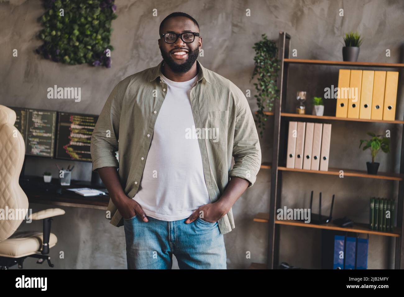 Black male technician workstation hi-res stock photography and images ...