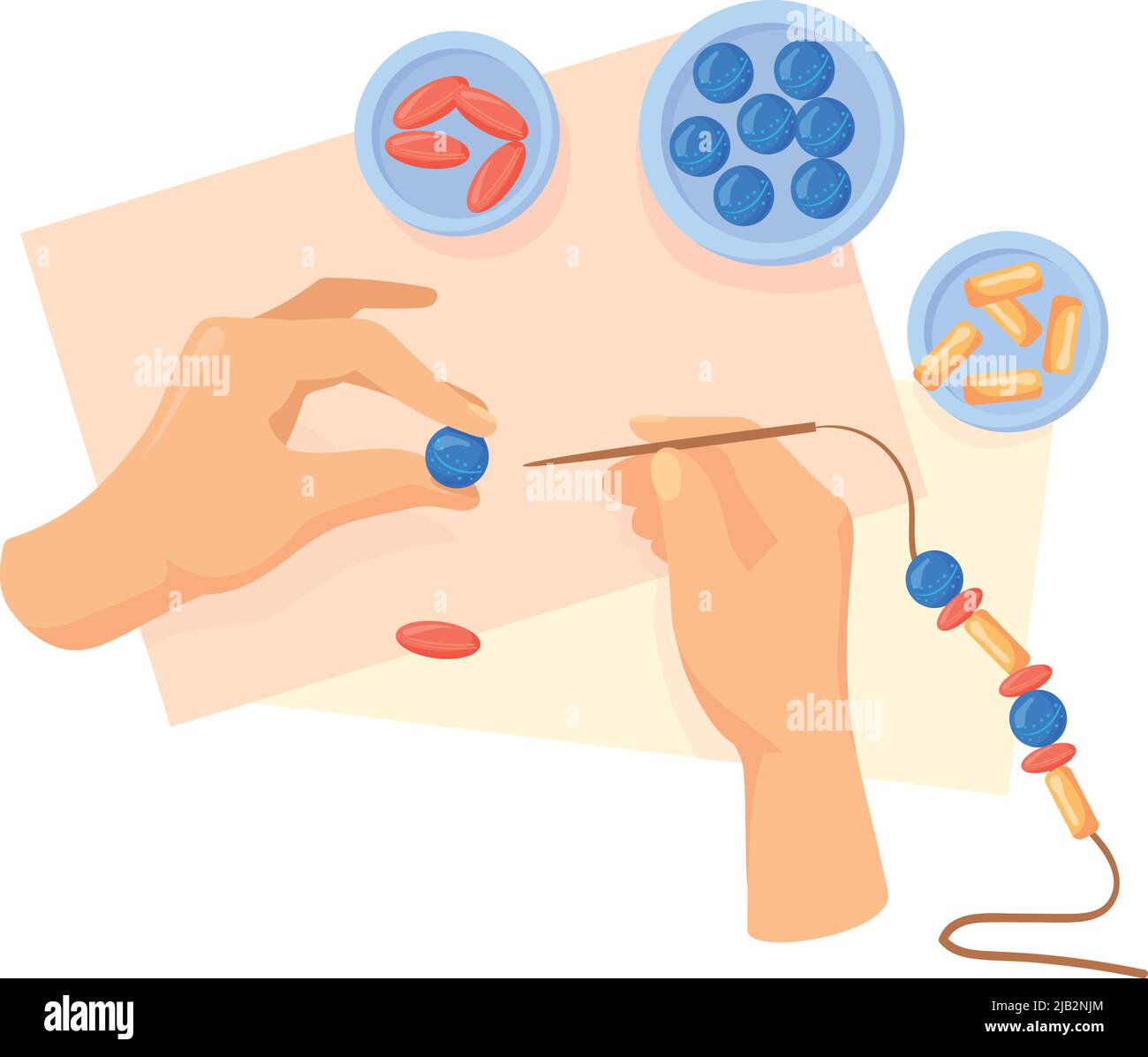 Bead work detail Stock Vector Images - Alamy