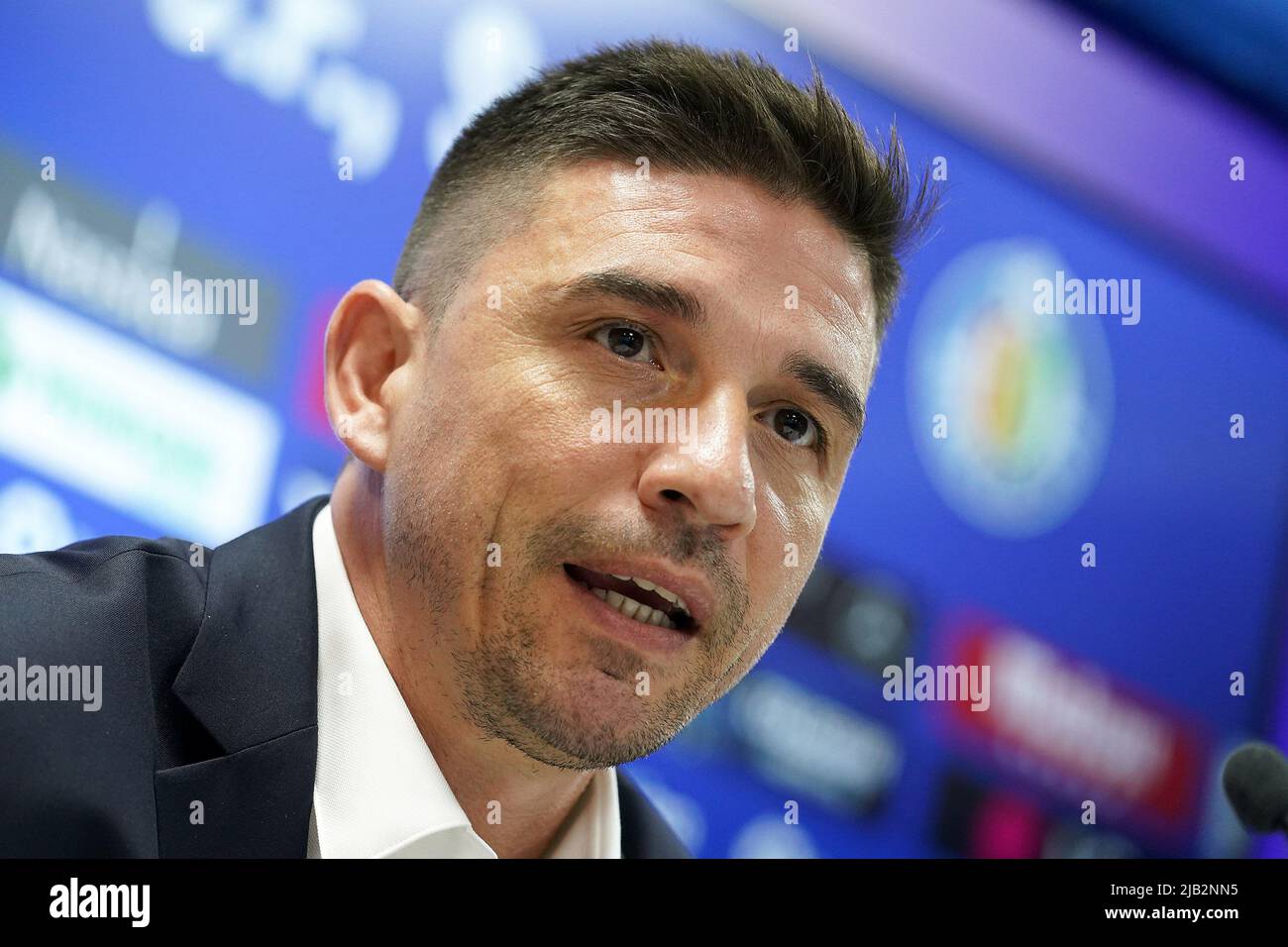 Getafe CF's new General Manager Ruben Reyes during his official ...
