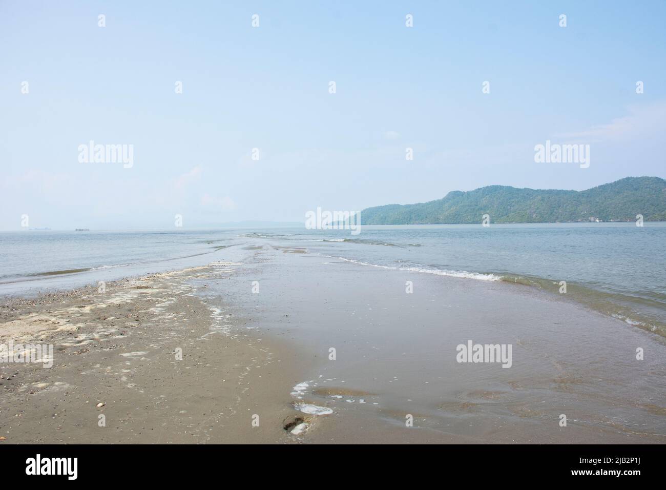 Wave ocean on Thale Waek San Lang Mangkorn or Separated Sea for Thai ...