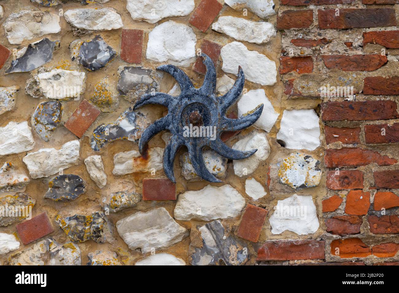 Norfolk Brick and Flint Close-up Showing the Structure, Pattern and ...