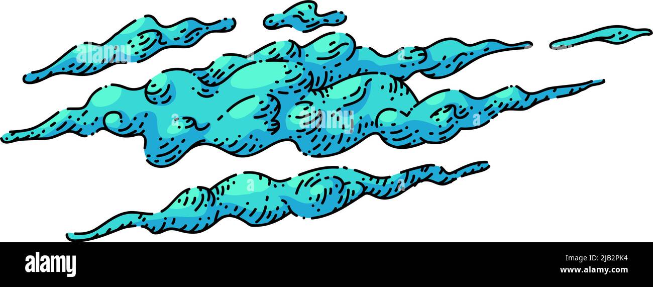 fog cloud sketch hand drawn vector Stock Vector Image & Art - Alamy