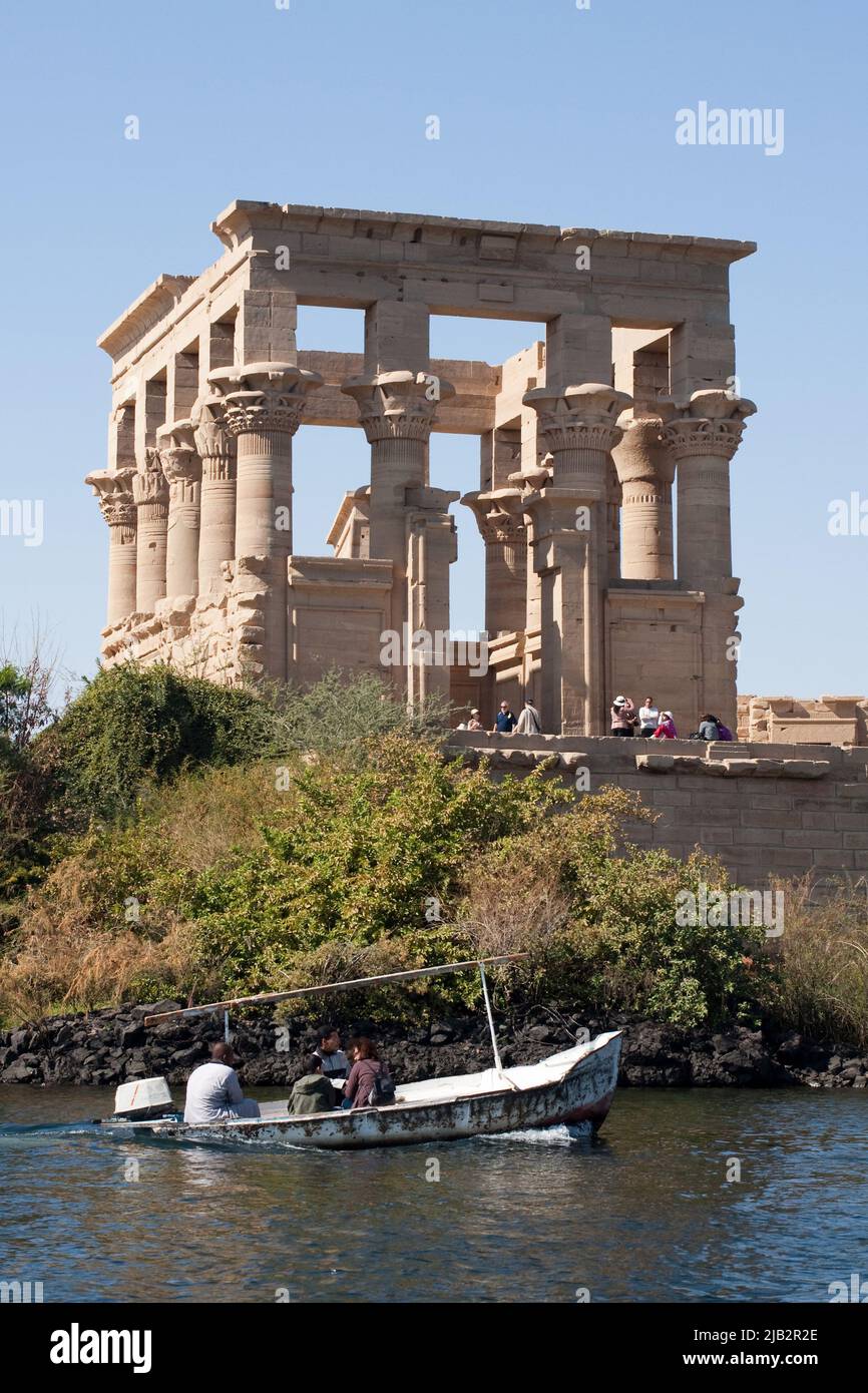 Egypt, Aswan. Because of the construction of the new High Dam or Aswan ...