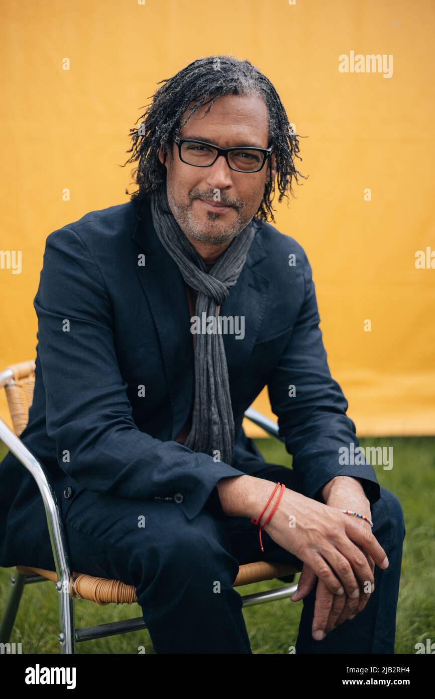 Hay-on-Wye, Wales, UK. 2nd June, 2022. David Olusoga at Hay Festival ...
