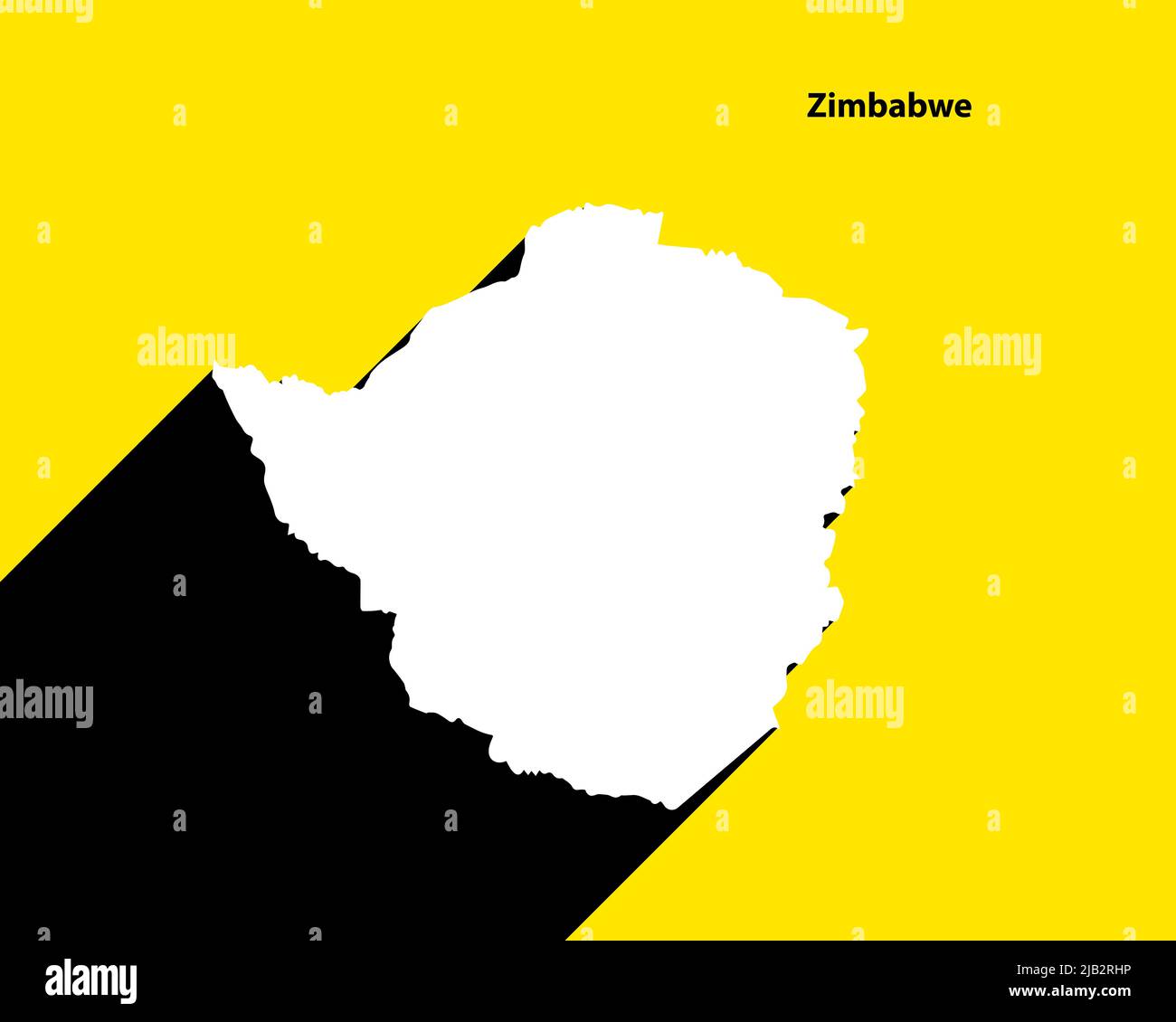 Outline map country zimbabwe hi-res stock photography and images - Alamy